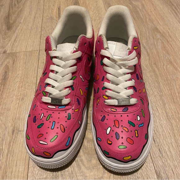 Nike | Shoes | Rare Pink Donut Nike Air Force S Mens 8 Womens 95 1 ...